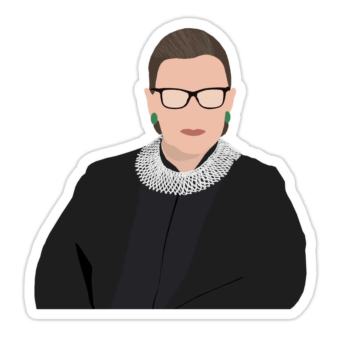 Ruth Bader Ginsburg Sticker – The Catalyst Mercantile
