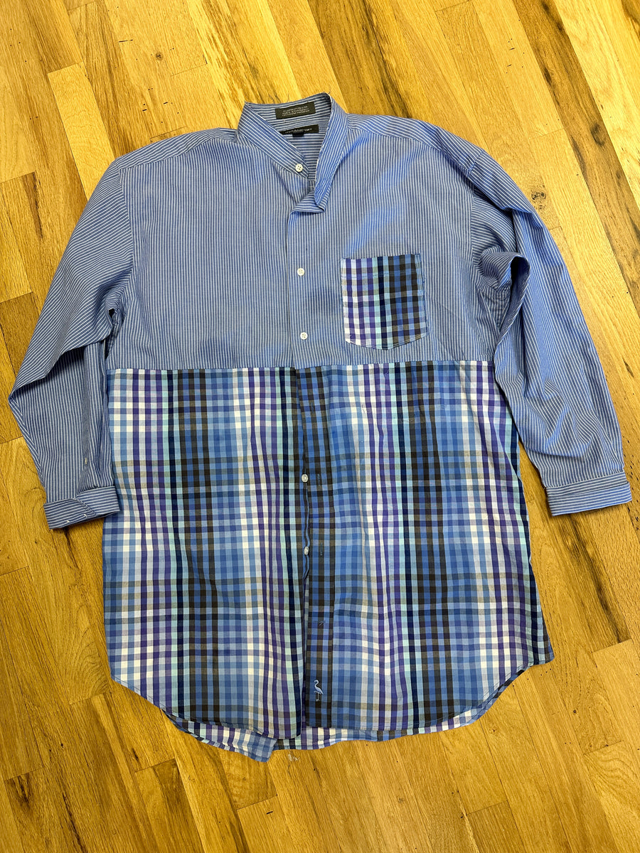 Blue Skies Ahead Patchwork Plaid Duster – The Catalyst Mercantile