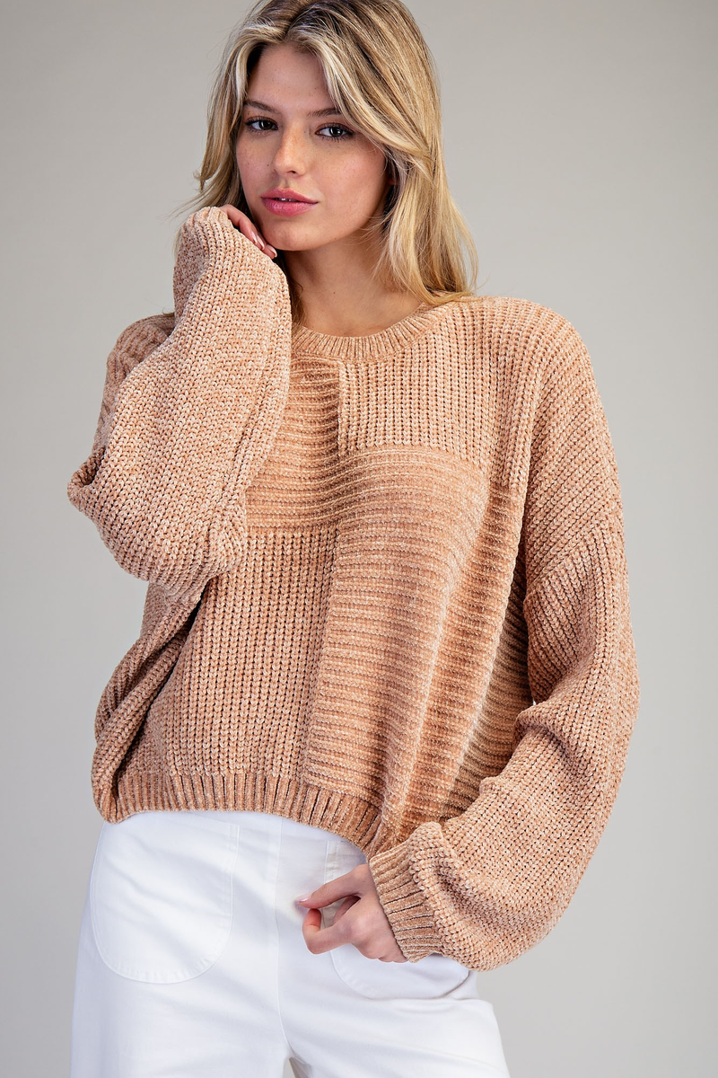 Basketweave Butterscotch Chenille Cropped Sweater – The Catalyst Mercantile
