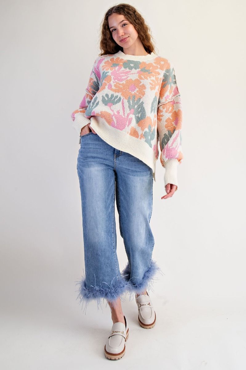 My Love's Gonna Feel Like Floral Sweater – The Catalyst Mercantile